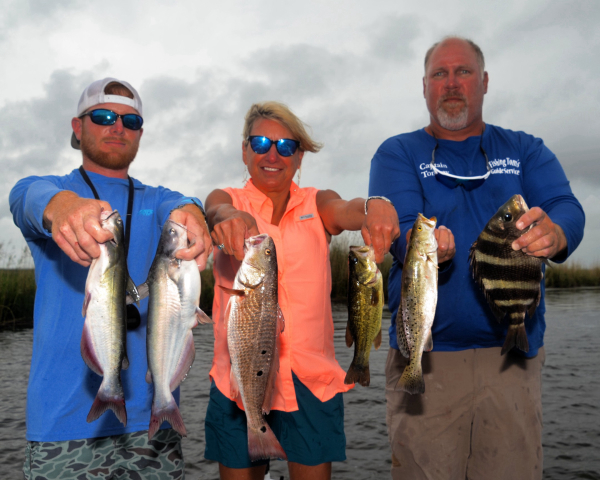 Experimente la increíble pesca en el suroeste de Luisiana con el servicio de guía Fishing Tom ...