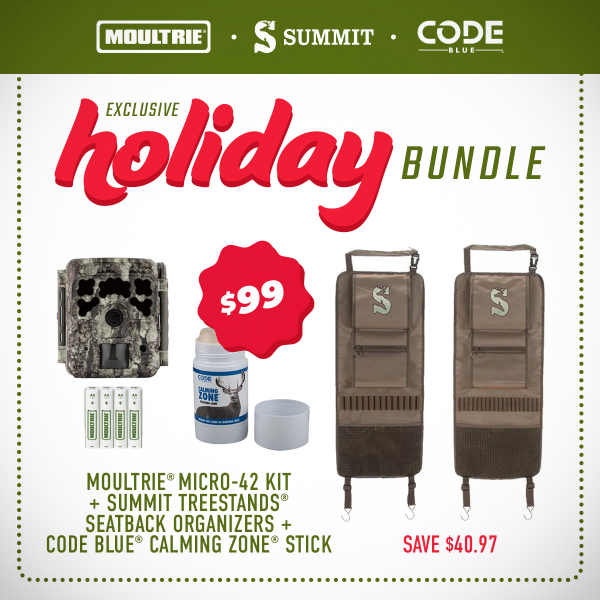 Holiday Offers from Moultrie, Summit Treestands, & Code Blue Scents ...
