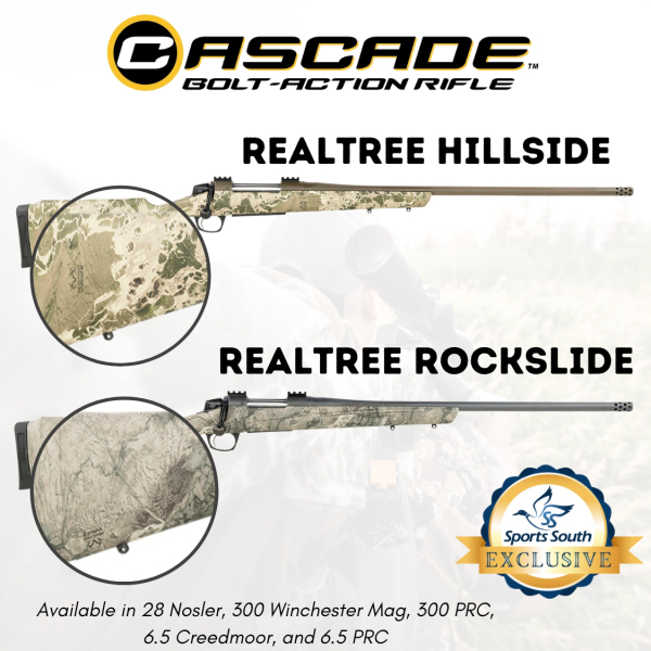 CASCADE Exclusive Realtree Camo Stocks Available Through Sports South ...