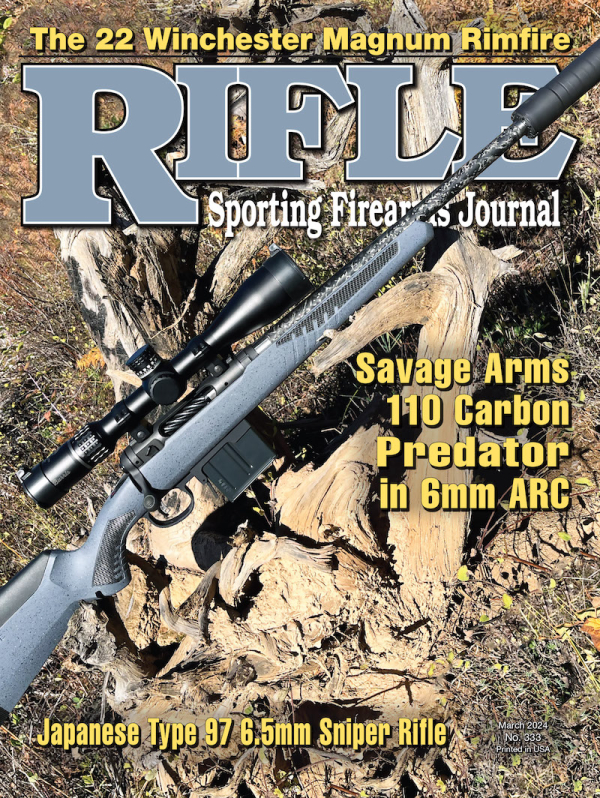 Savage Model 110 Carbon Predator in 6mm ARC in March Issue of Rifle ...
